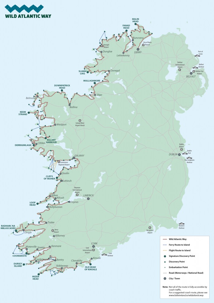 Wild Atlantic Way Map