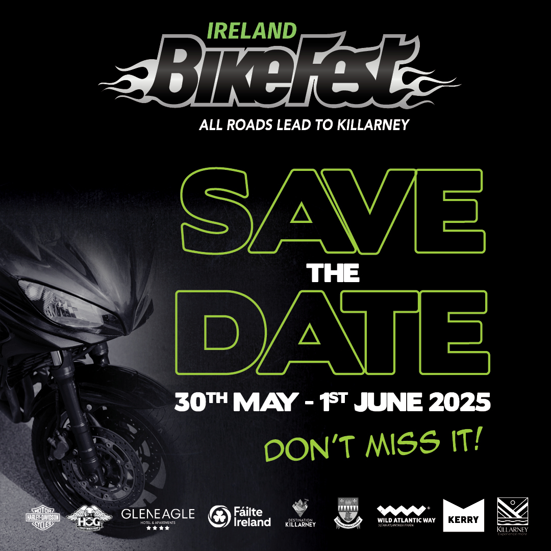 Ireland BikeFest Killarney 2024 - Save The Date Instagram 1080 x 1080